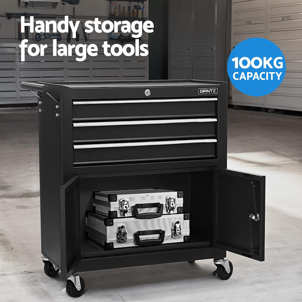 Giantz 13 Drawer Tool Box Cabinet Chest Toolbox Storage Garage Organis